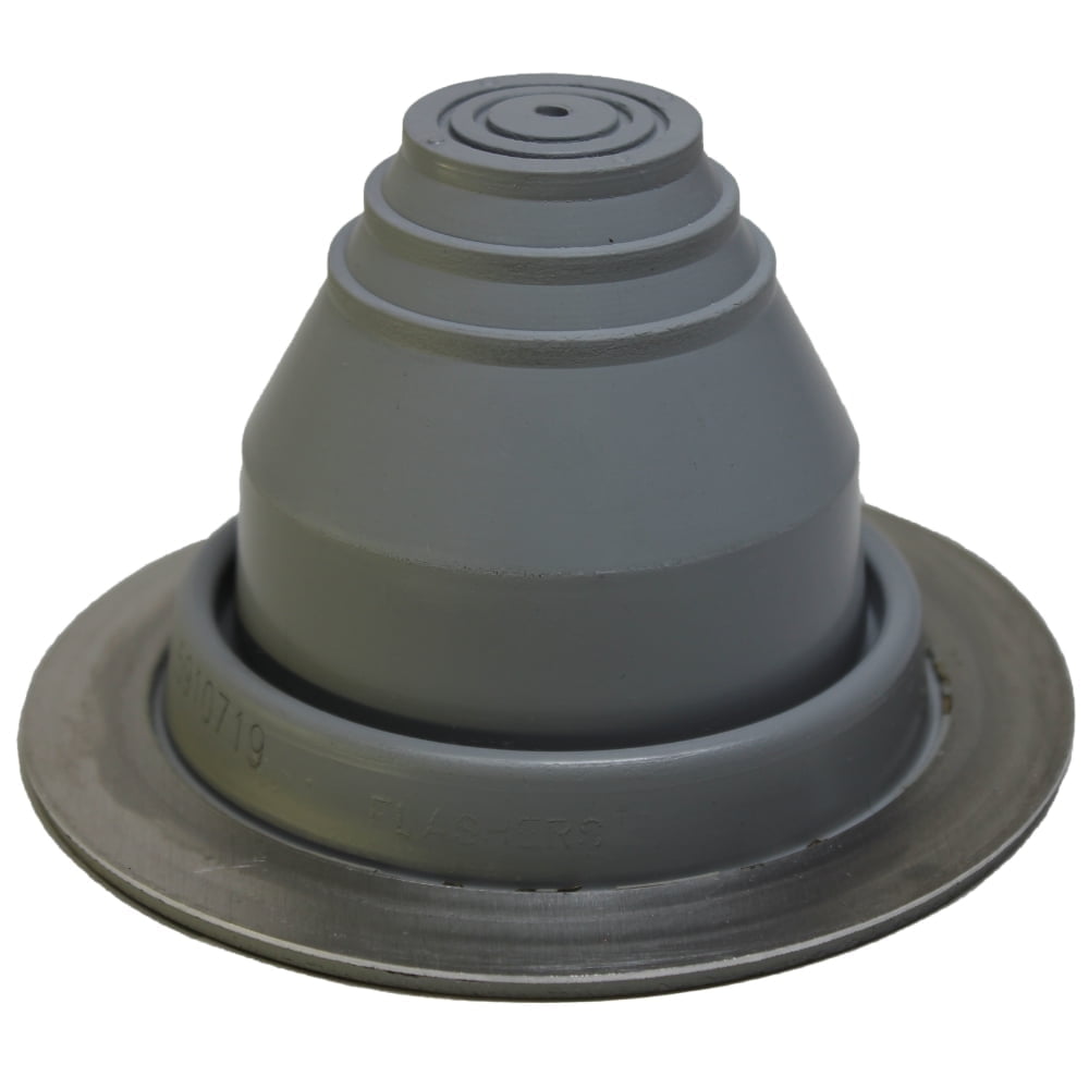Flashers #1 Grey EPDM Flexible Roof Jack Pipe Boot Metal Roofing Pipe ...
