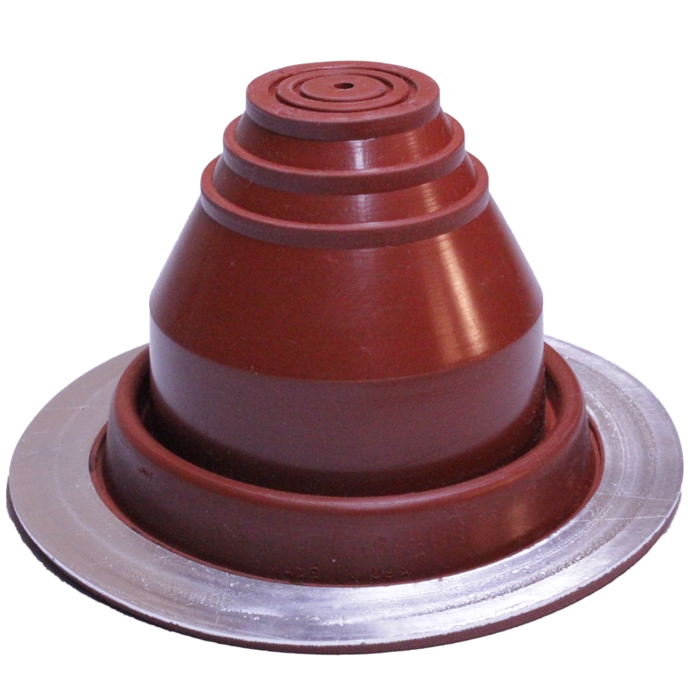Flashers #1 Red EPDM Flexible Roof Jack Pipe Boot Metal Roofing Pipe ...