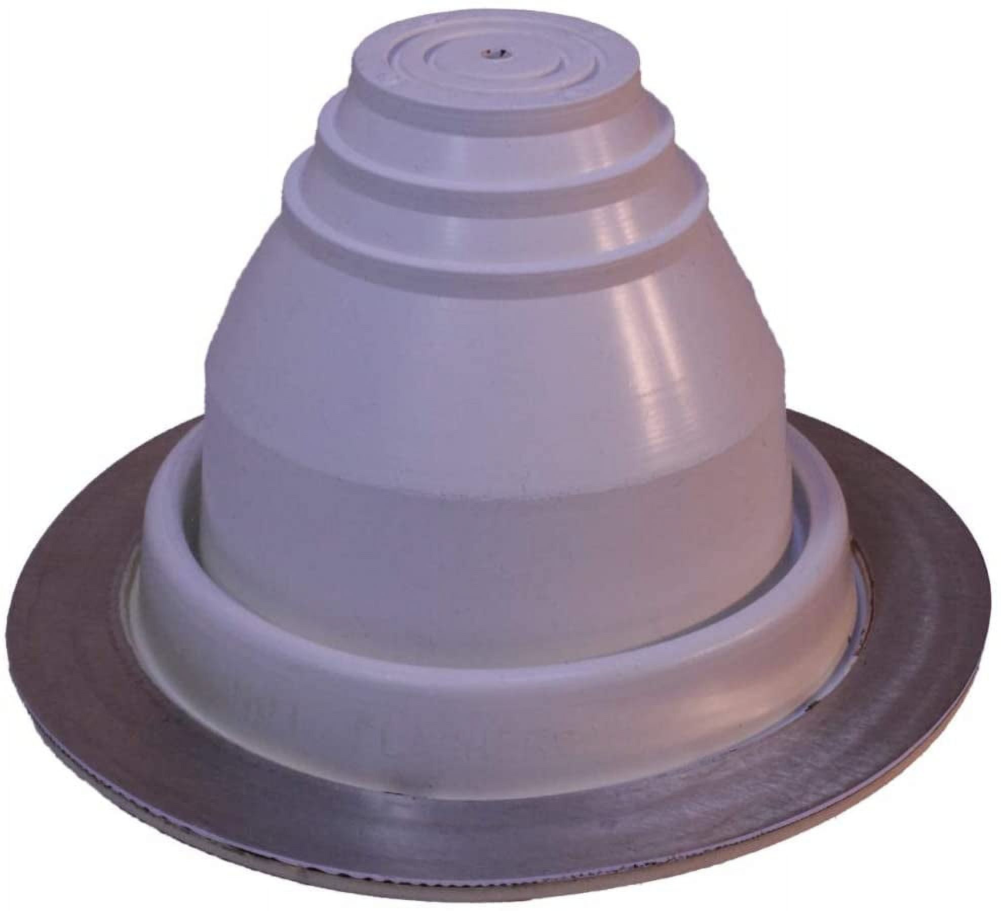 Flashers #1 White EPDM Flexible Roof Jack Pipe Boot Metal Roofing Pipe ...