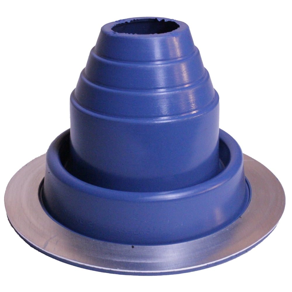Flashers #2 Blue EPDM Flexible Roof Jack Pipe Boot Metal Roofing Pipe ...