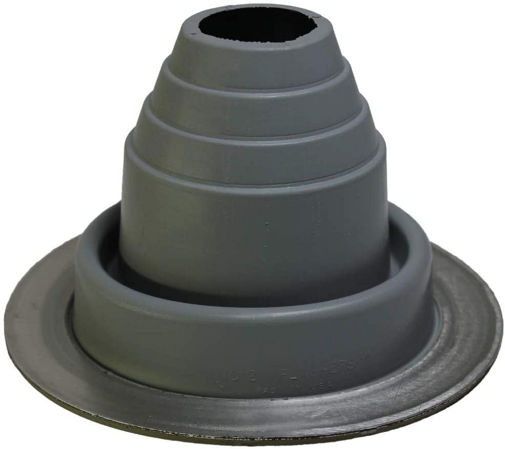 Flashers #2 Grey EPDM Flexible Roof Jack Pipe Boot Metal Roofing Pipe ...