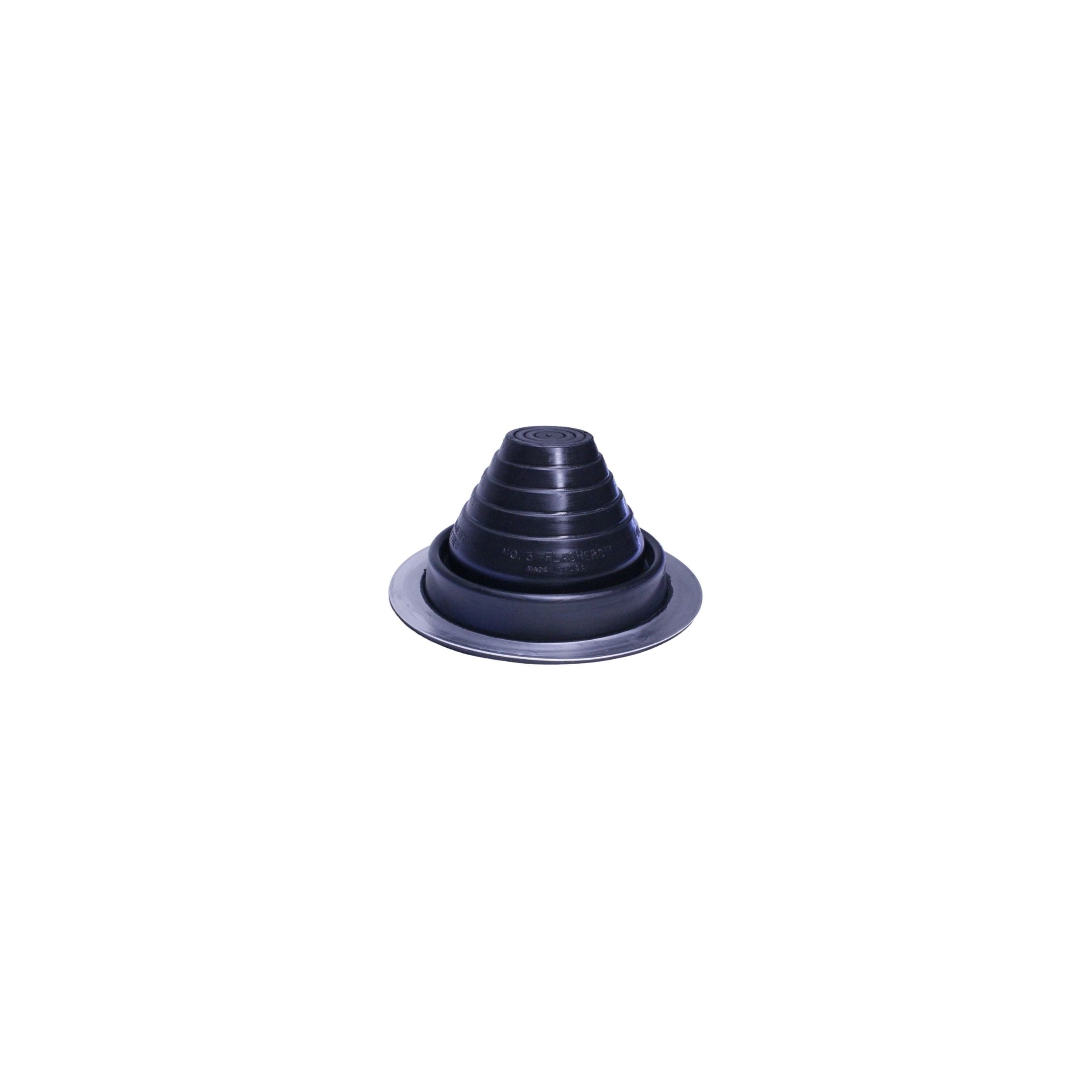 Flashers #3 Black EPDM Flexible Roof Jack Pipe Boot Metal Roofing Pipe ...