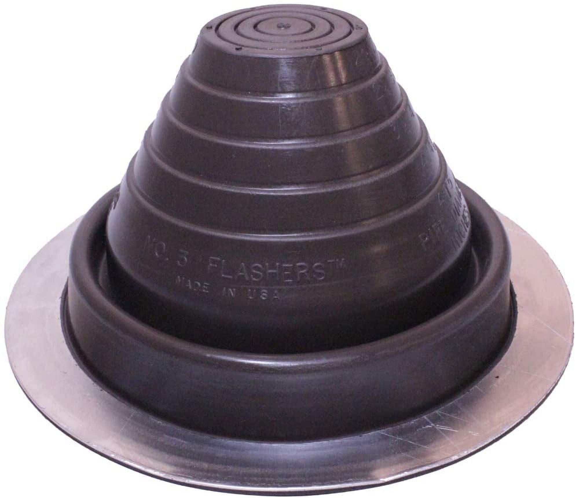 Flashers #3 Brown EPDM Flexible Roof Jack Pipe Boot Metal Roofing Pipe ...