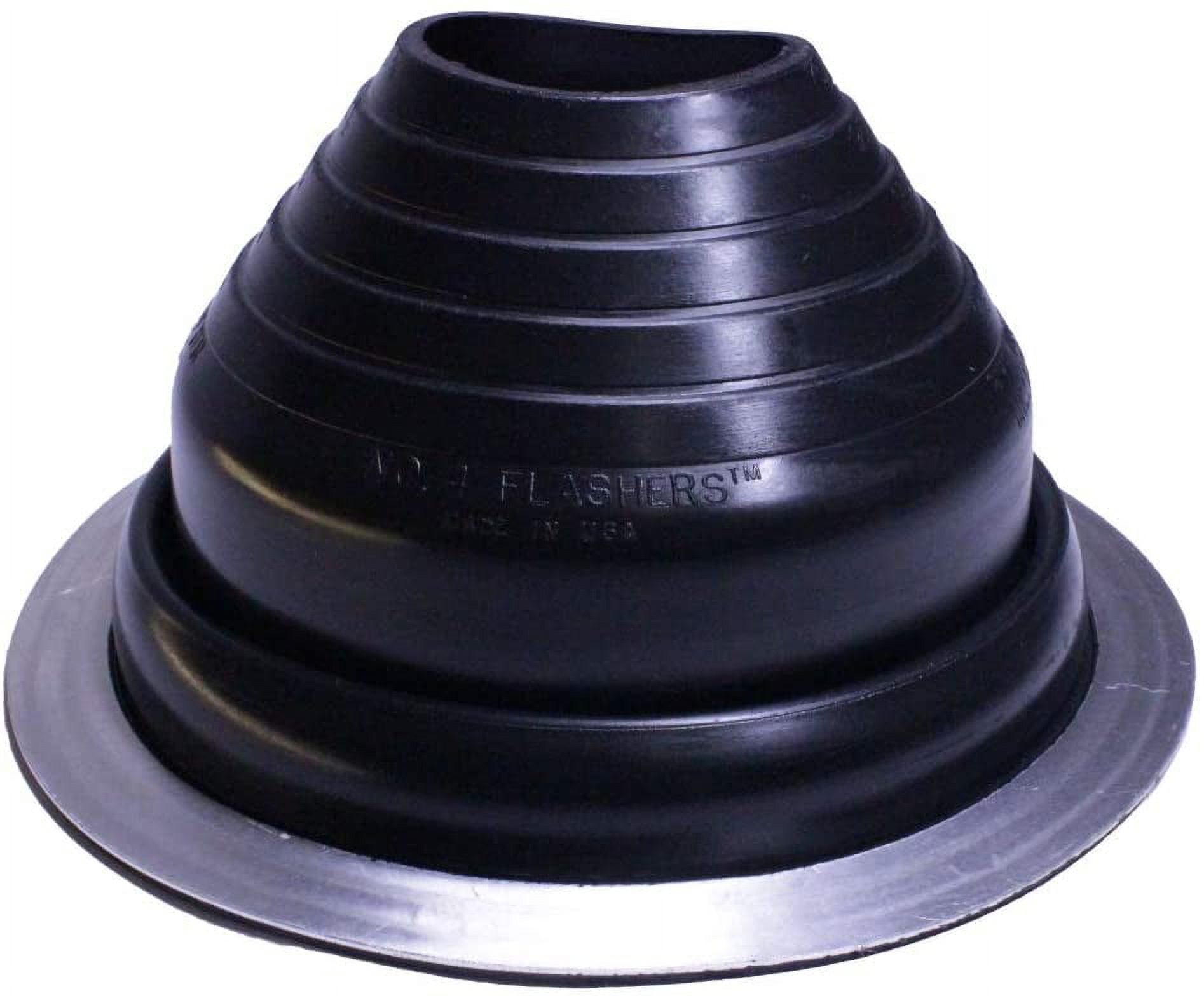 Flashers #4 Black EPDM Flexible Roof Jack Pipe Boot Metal Roofing Pipe ...