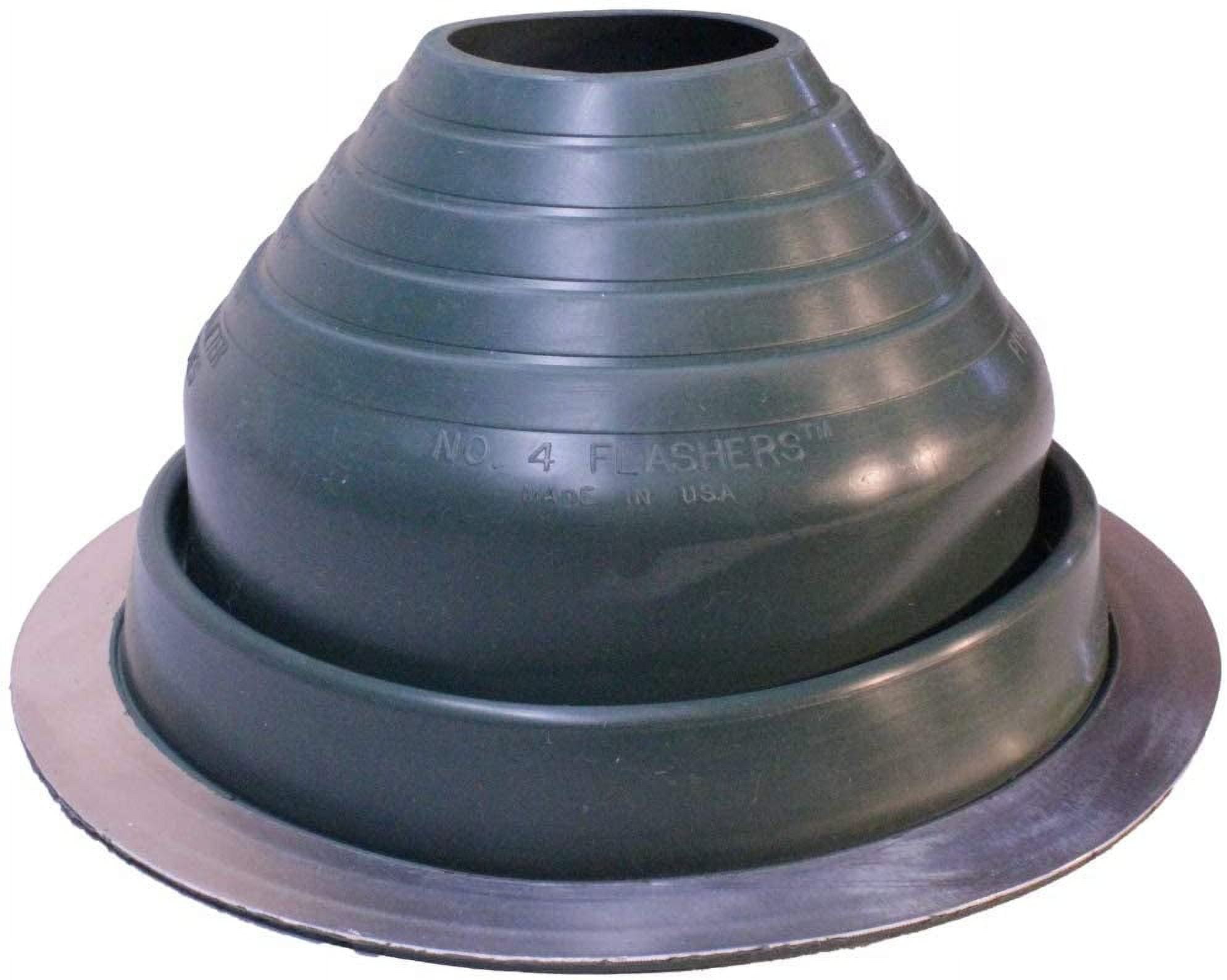 Flashers #4 Green EPDM Flexible Roof Jack Pipe Boot Metal Roofing Pipe ...