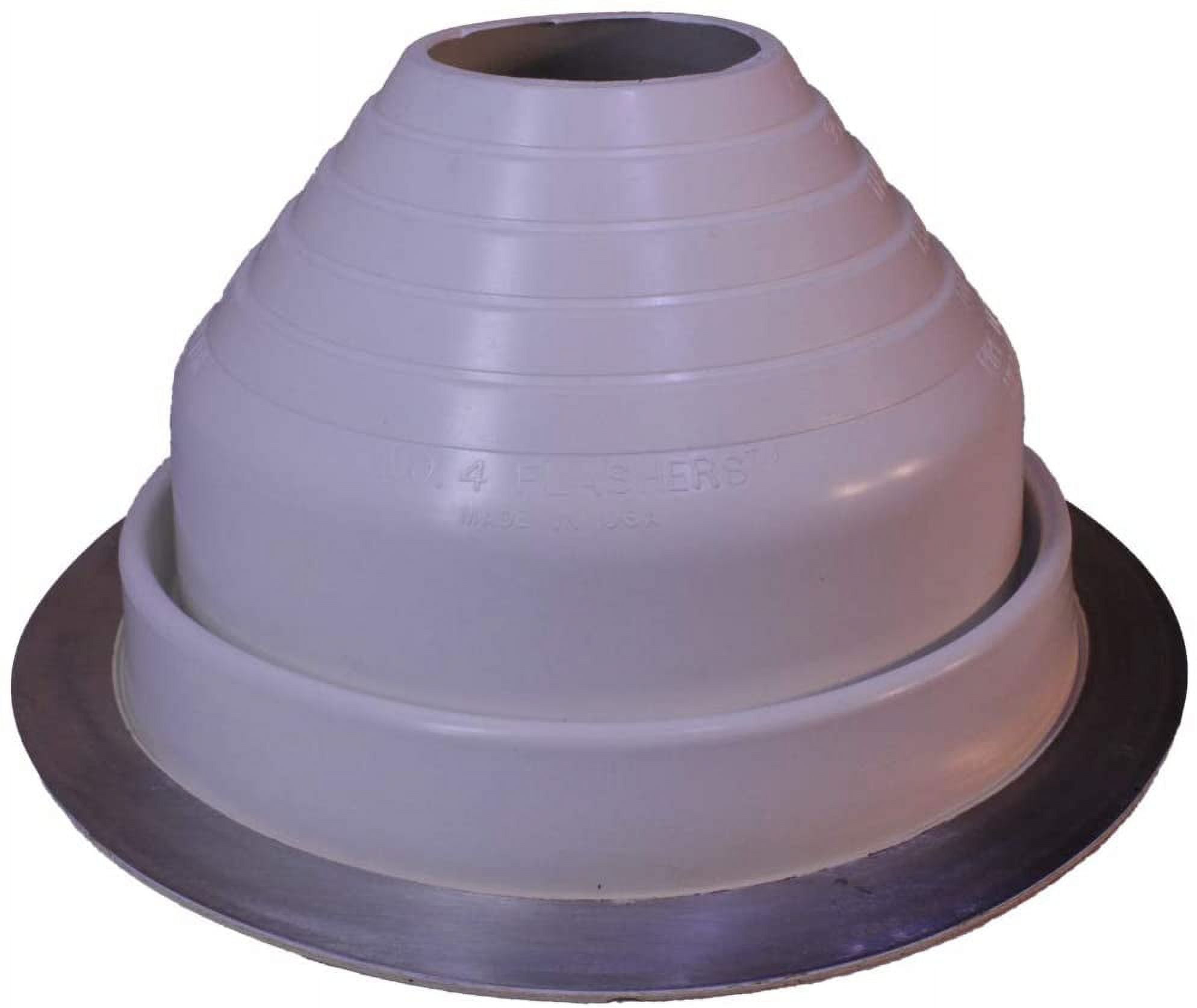Flashers #4 White EPDM Flexible Roof Jack Pipe Boot Metal Roofing Pipe ...