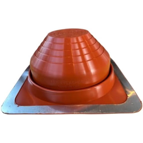 Flashers #5 Silicone High Temp Square Base Flexible Roof Jack Pipe Boot ...