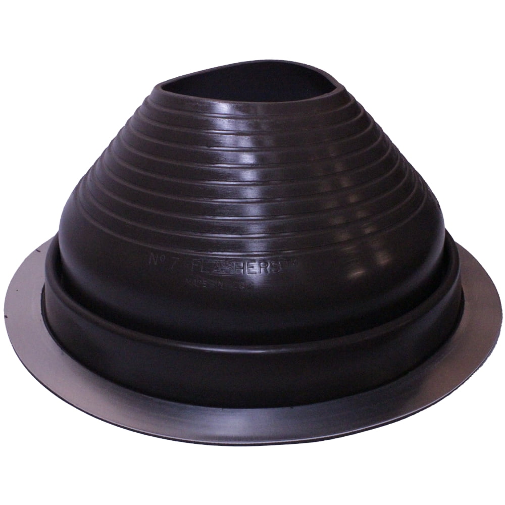 Flashers #7 Brown EPDM Flexible Roof Jack Pipe Boot Metal Roofing Pipe ...