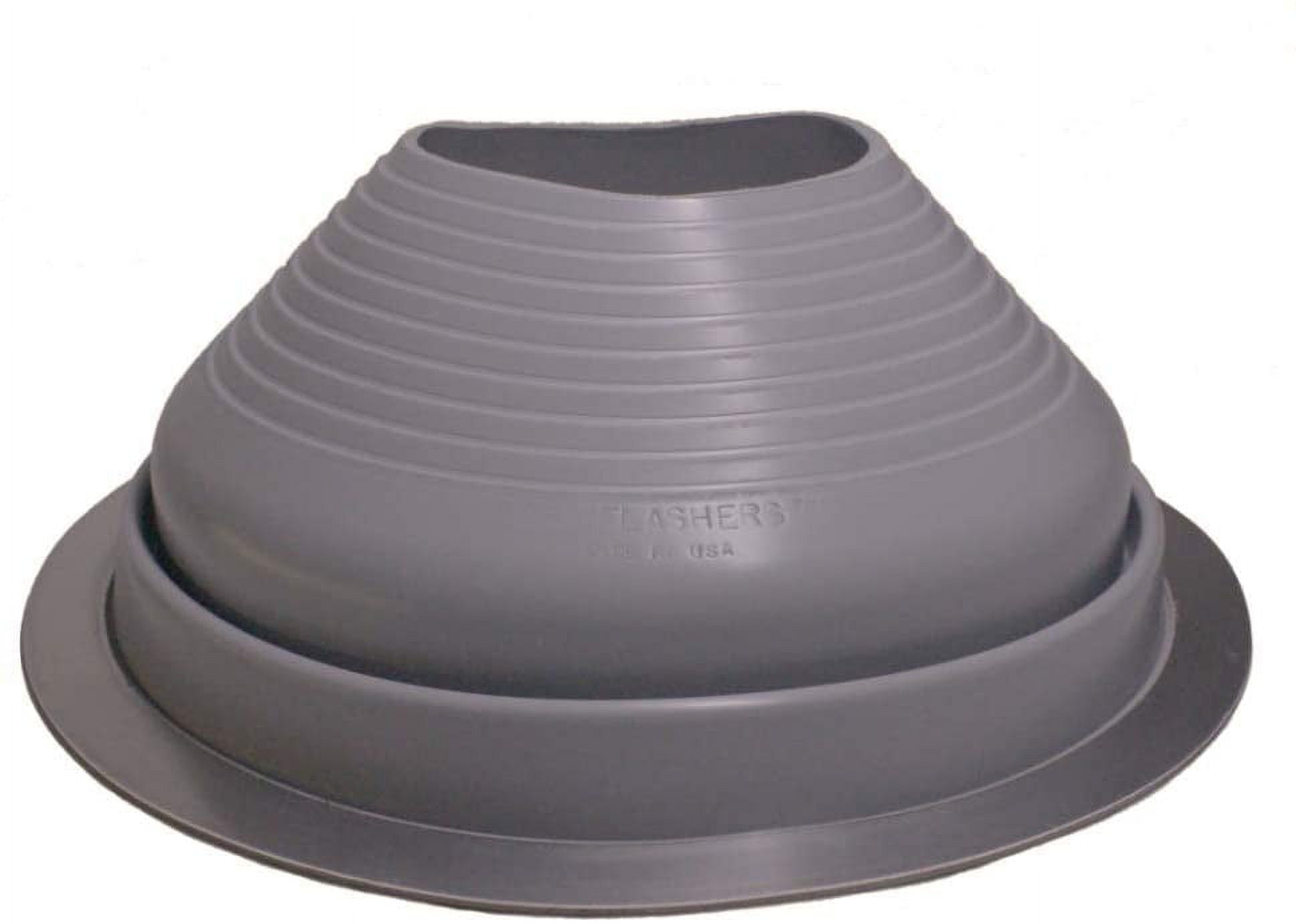 Flashers #8 Grey EPDM Flexible Roof Jack Pipe Boot Metal Roofing Pipe ...