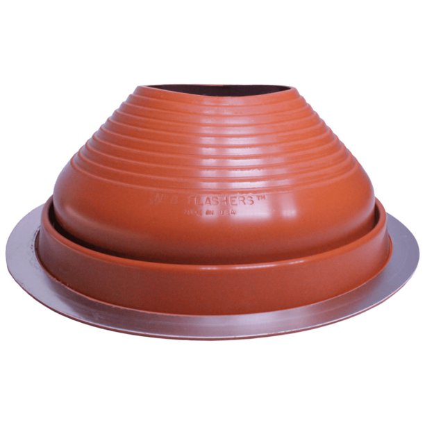 Flashers #8 Silicone High Temp Flexible Roof Jack Pipe Boot Metal ...