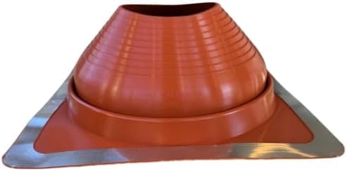 Flashers #8 Silicone High Temp Square Base Flexible Roof Jack Pipe Boot ...