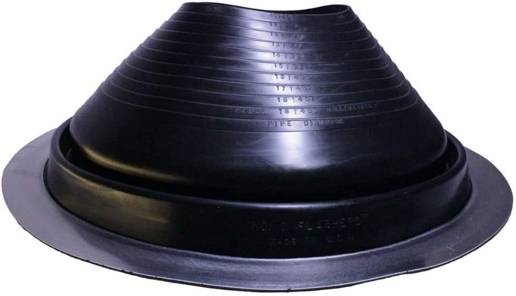 Flashers #9 Black EPDM Flexible Roof Jack Pipe Boot Metal Roofing Pipe ...