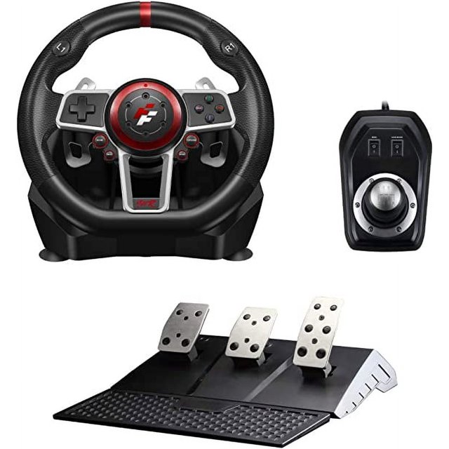 Flashfire Suzuka 900R racing wheel set with Clutch pedals and H-shifter ...