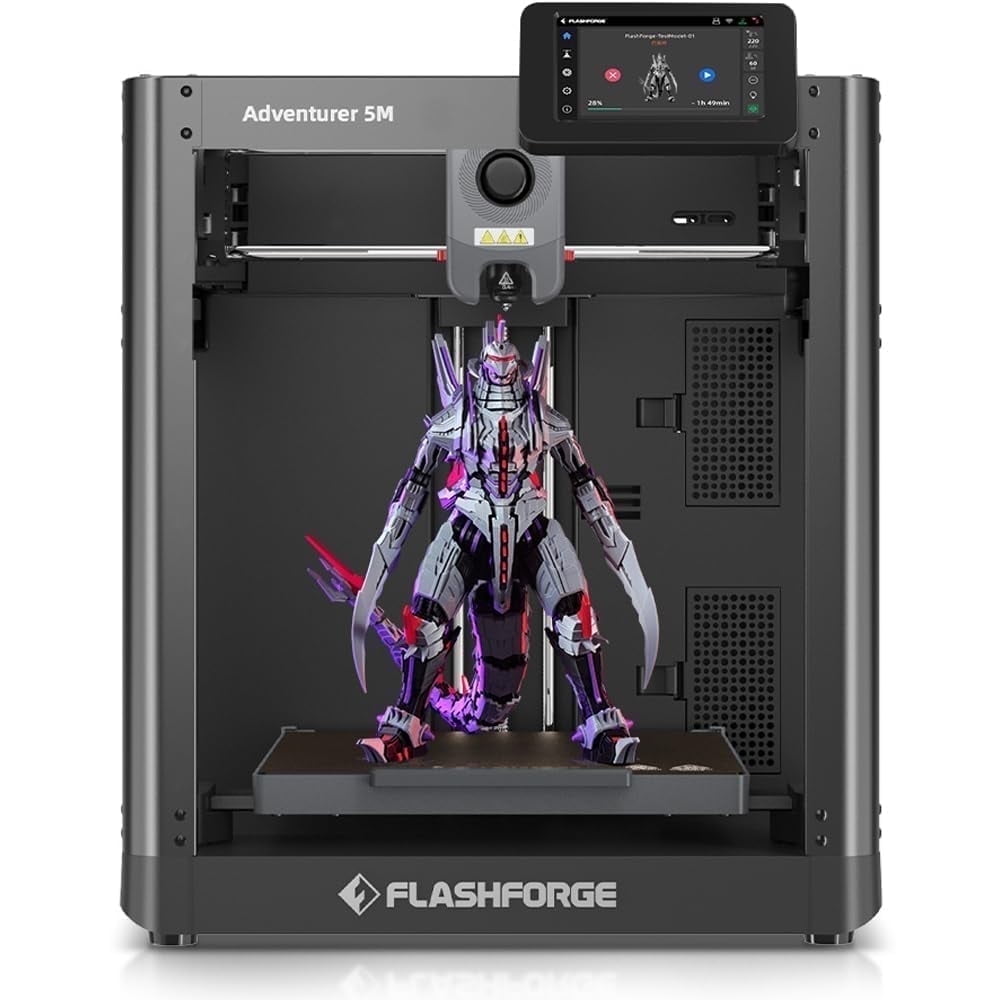 Flashforge Adventurer 5M 3D Printer with Display Screen & 600mm/s High ...
