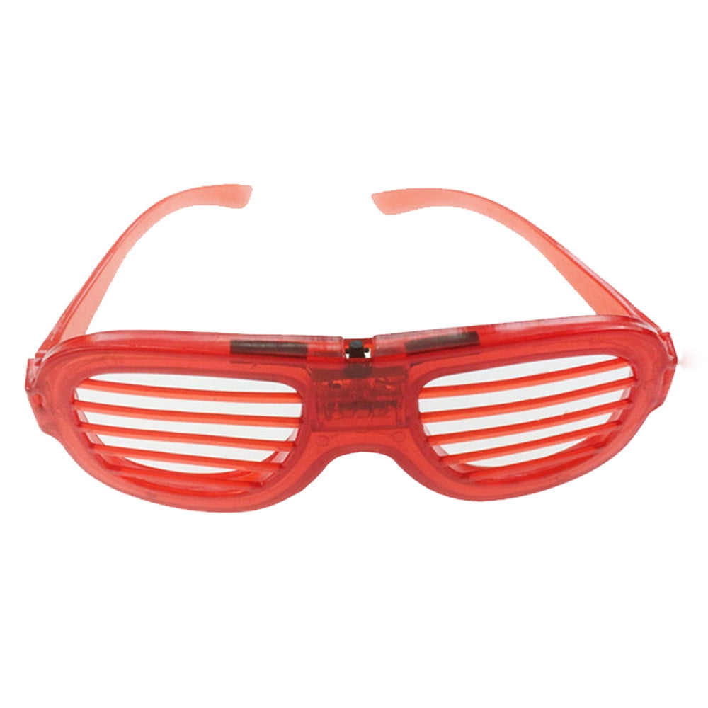 Flashing LED Party Glasses, Multi-Color Light Up Shutter Style Eyewear ...