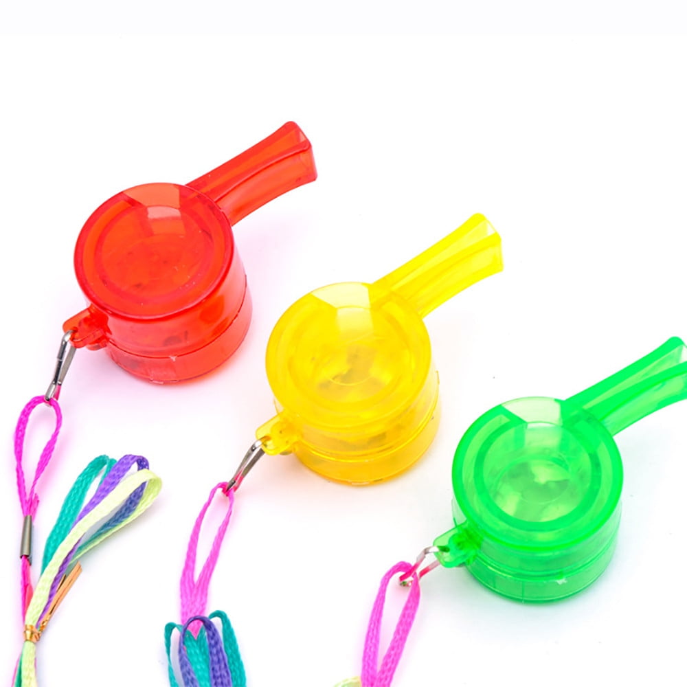 Flashing LED Whistle Lanyard for Party Rave Dark Light Up Colorful ...