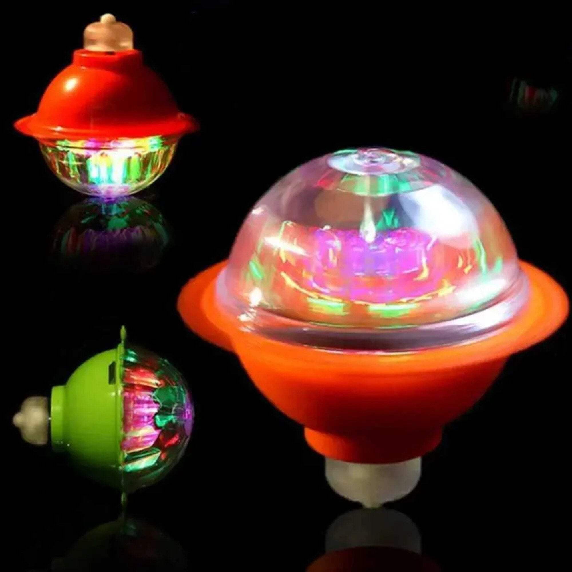 Flashing Light Up Gyroscope Peg-top Kids Toy | Spinning Top with LED ...