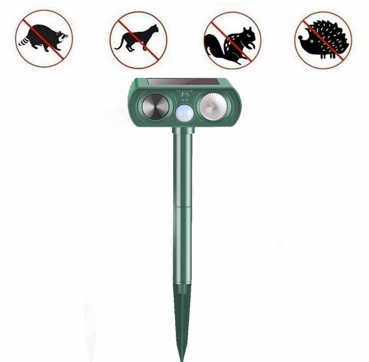 Flashing Lights Animal Deterrent Devices Outdoor Squirrel Repellent ...