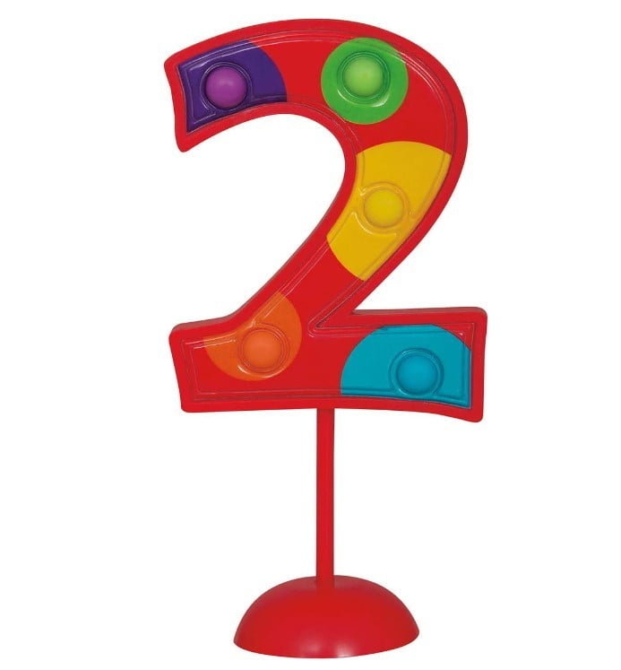 Flashing Number Birthday Cake Toppers 4.5" Table Décor Party Decoration ...