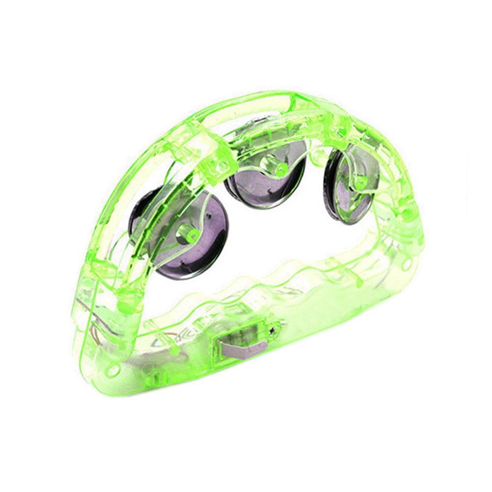 Flashing Tambourine LED Light Up Sensory Toy For Kids Instrument Musi ...