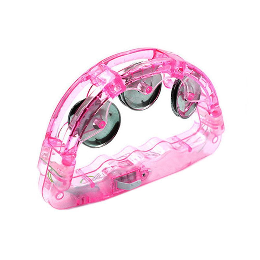 Flashing Tambourine LED Light Up Sensory Toy For Kids Instrument Musi ...