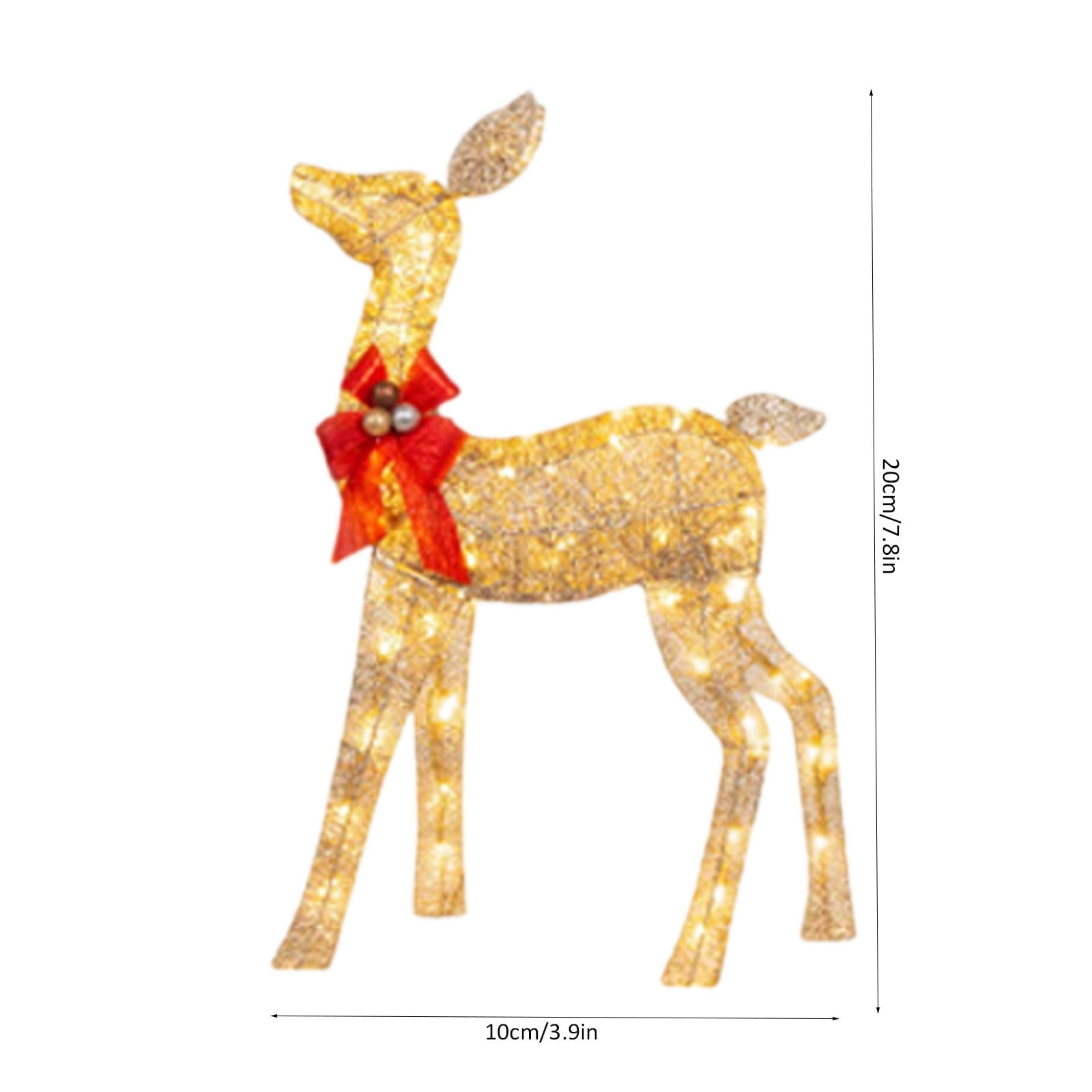 Flashing outdoor Christmas Deer Set with LeD Lights - Christmas ...