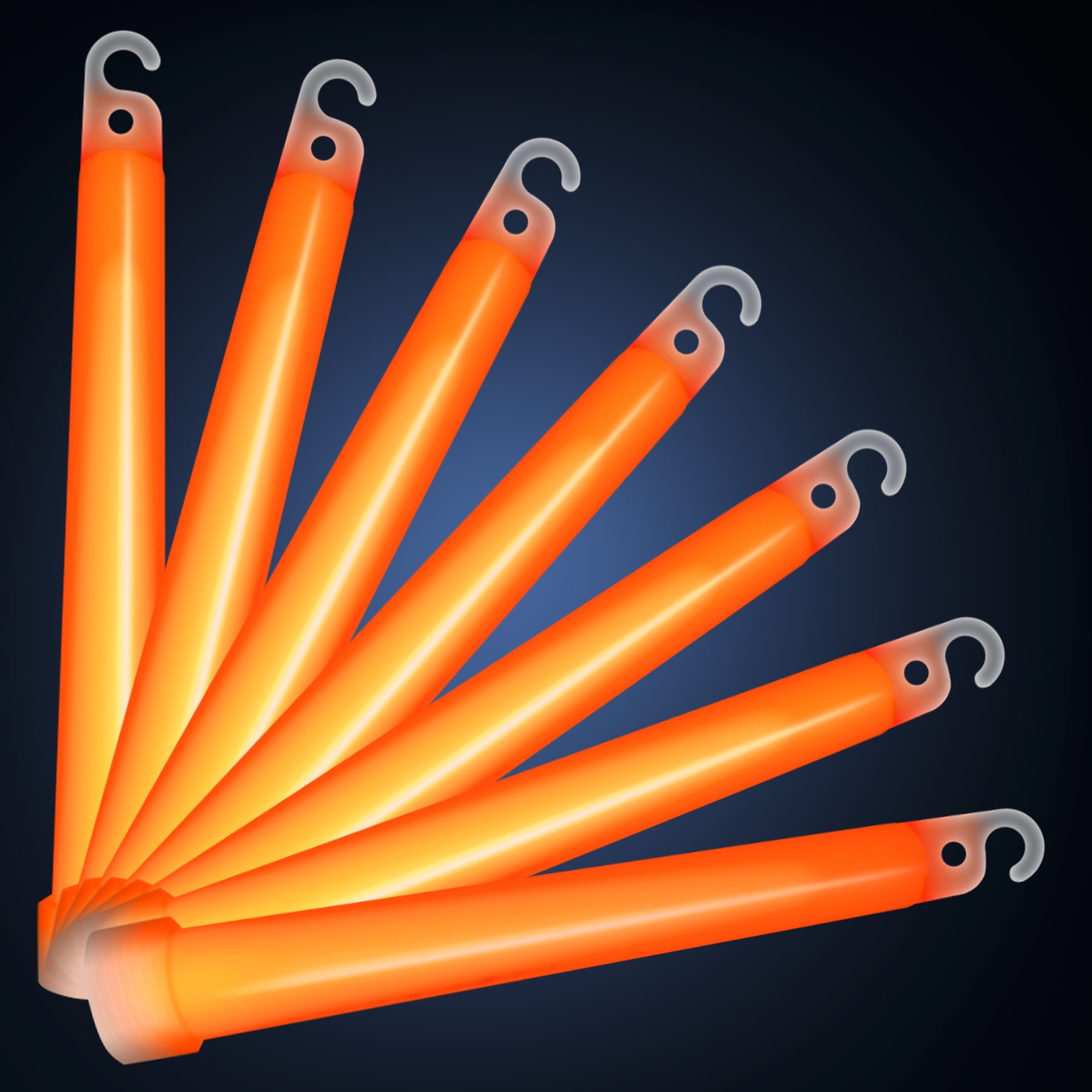 FlashingBlinkyLights 6 inch ORANGE Glow Sticks (Box of 25) - Walmart.com
