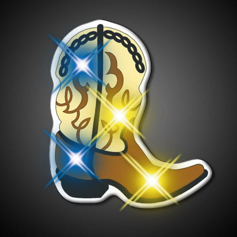 FlashingBlinkyLights Cowboy Boot Flashing Blinking Light Up Body Lights ...