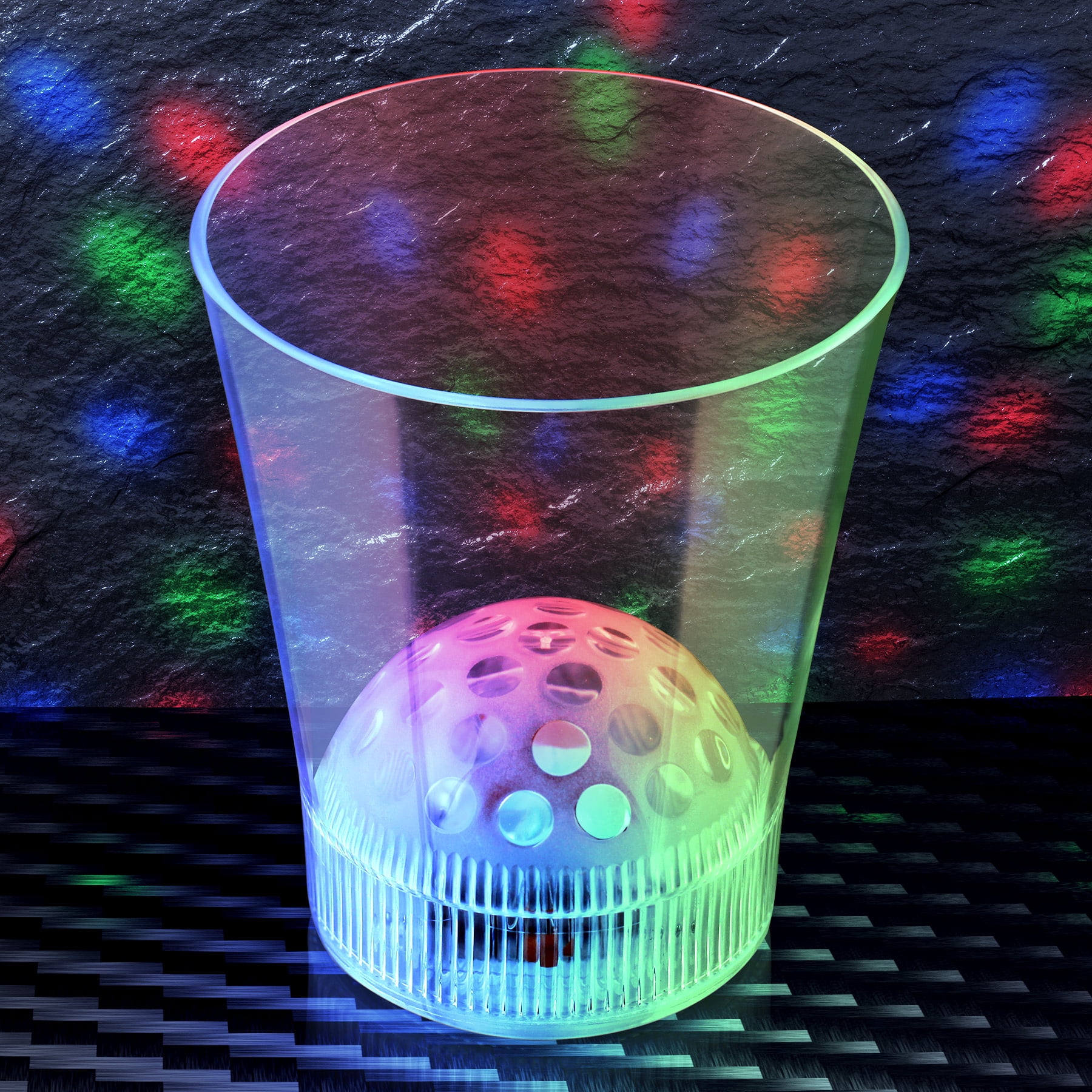 FlashingBlinkyLights Disco Ball Light Projecting LED Cup - Walmart.com