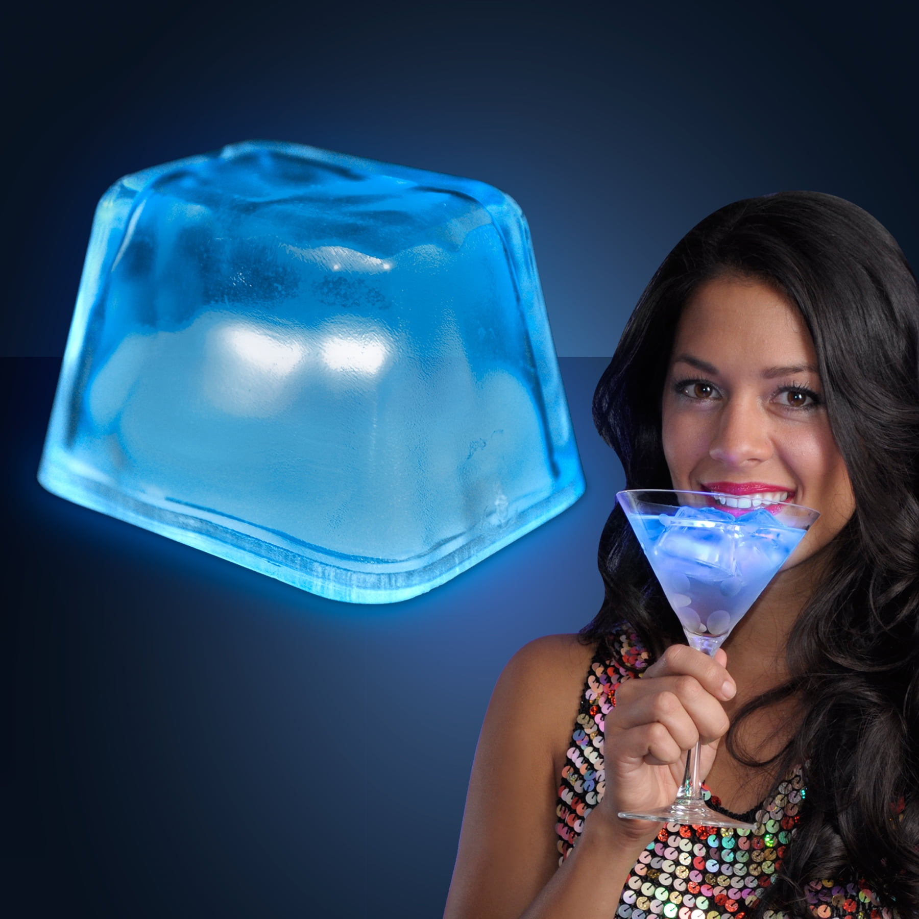 FlashingBlinkyLights Inspiration Ice Light Up Ice Cubes (Pack of 12 ...