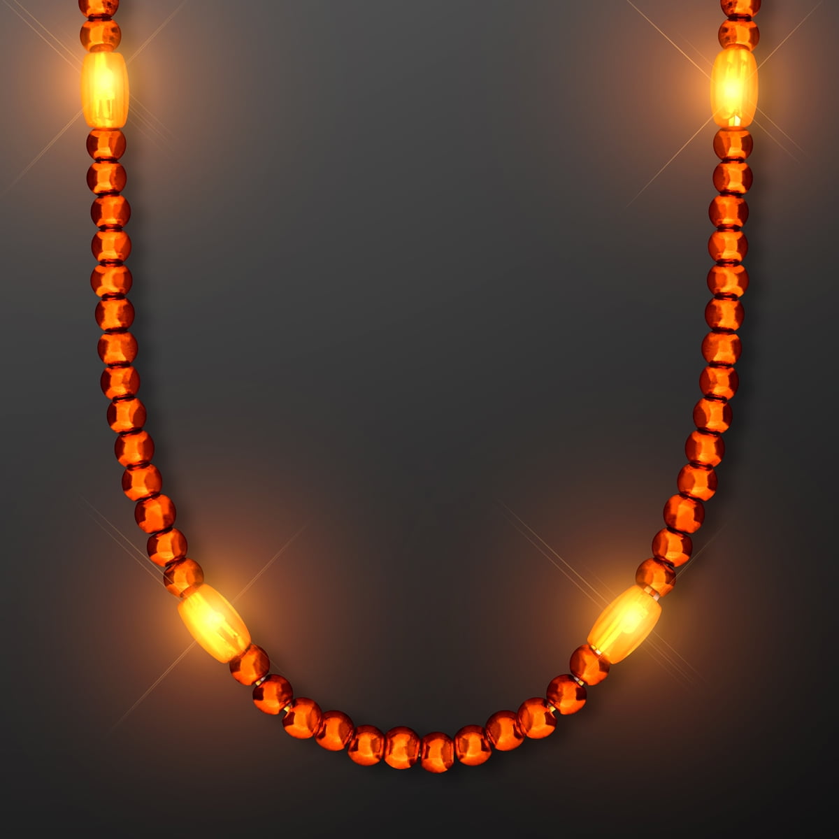 FlashingBlinkyLights LED Light Up Mardi Gras Beads - Walmart.com