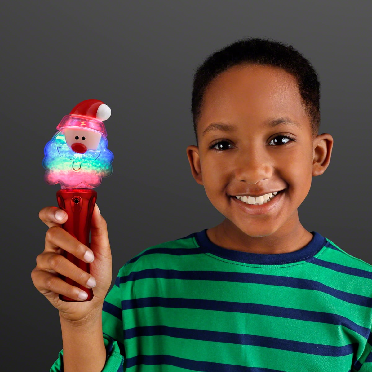 FlashingBlinkyLights LED Santa Claus Wand Spinning Light Toy - Walmart.com