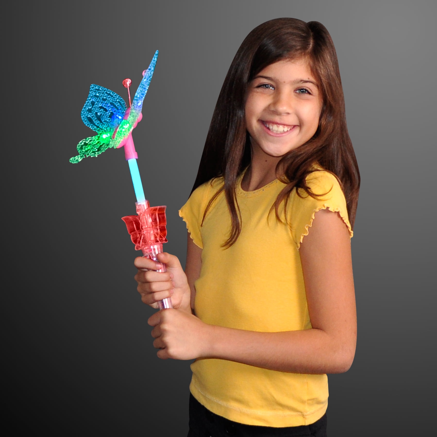 FlashingBlinkyLights Large Musical Blinking Butterfly Wands - Walmart.com