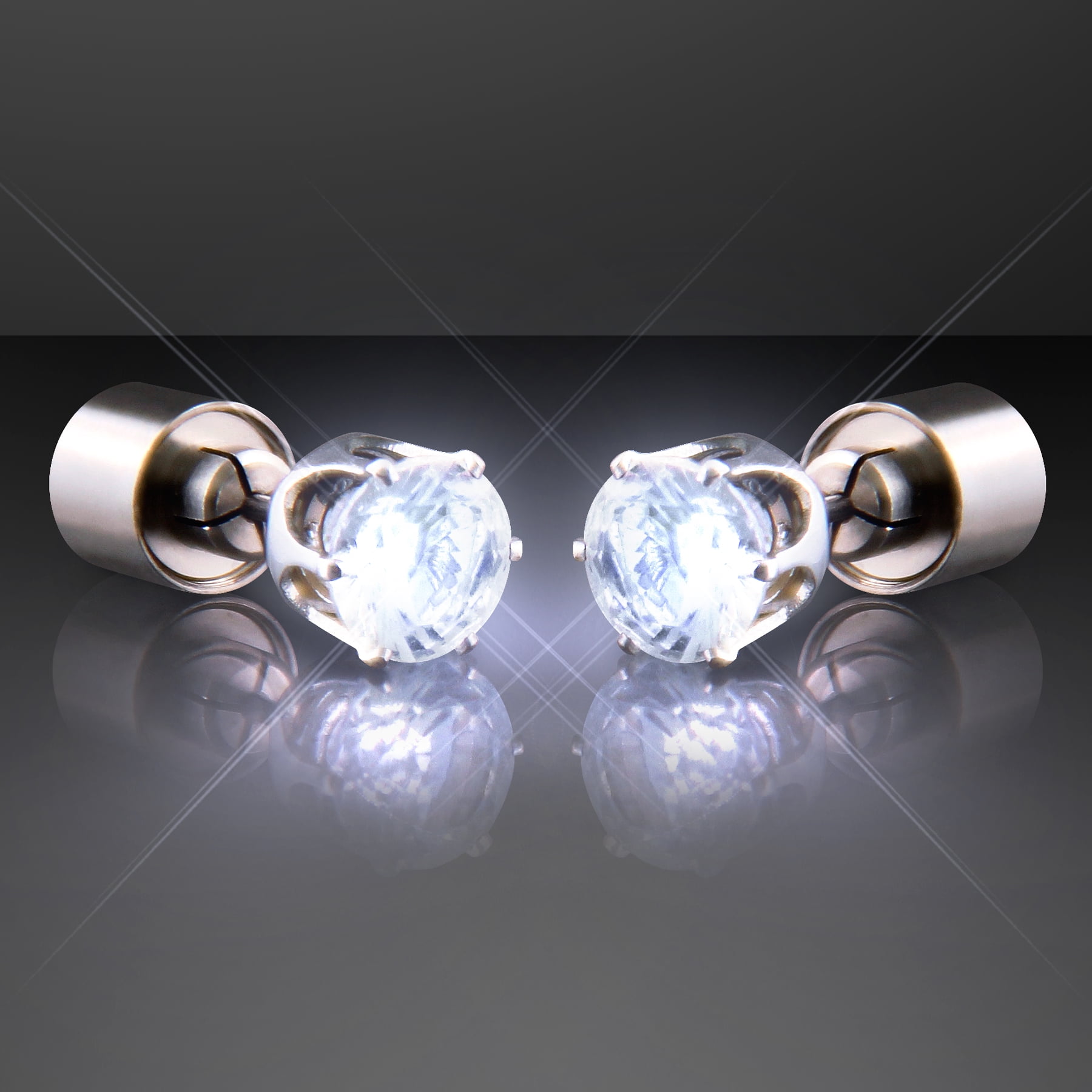 FlashingBlinkyLights Light Up LED Earrings for Pierced Ears - Walmart.com