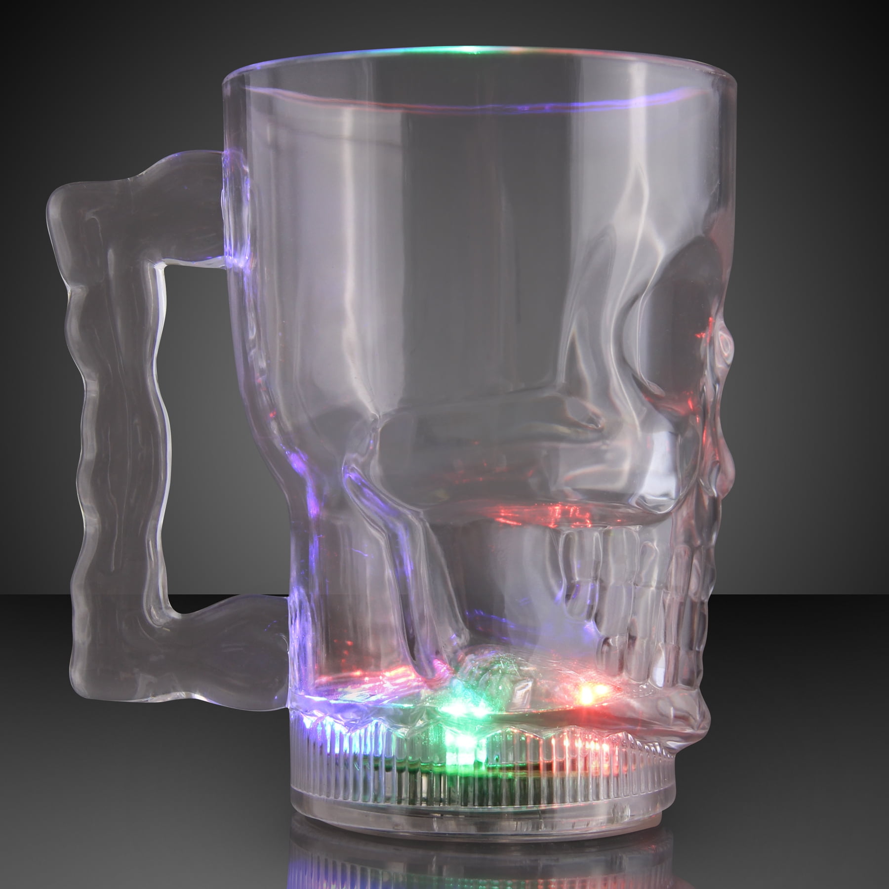 FlashingBlinkyLights Light Up Skull Party Mug - Walmart.com