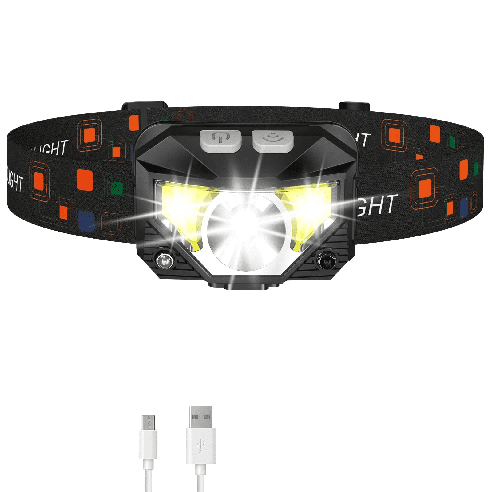 Flashlight 1 pieces, Emlimny 1100 lumen super bright LED white and red ...