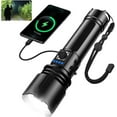 Flashlight 150000 High Lumens Rechargeable, LED Small Tactical XHP70.2 ...