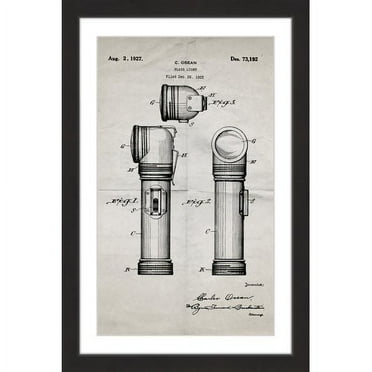 "Tesla Arc Lamp 1891 Old Paper" Framed Painting Print - Walmart.com