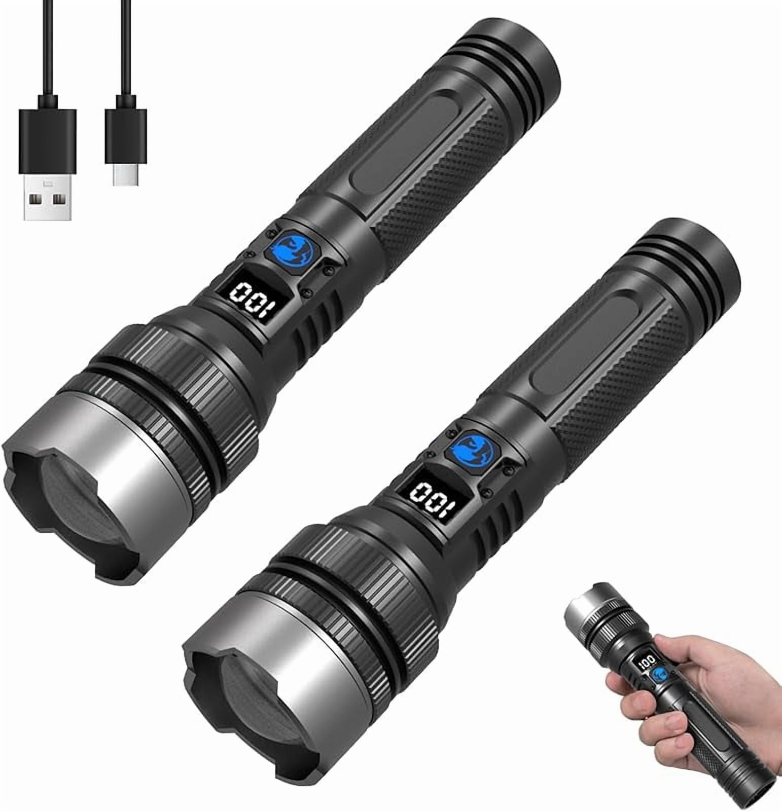 Flashlight, 2025 The Ultimate Survival Flashlight, LED Digital Display ...