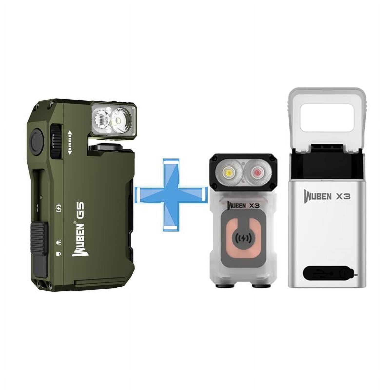 Flashlight 400 Lumens - RGB Light | 180° Rotation, Type-C Rechargeable ...