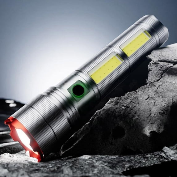 Flashlight Charging Outdoor Bright Long Range Emergency Patrol Long ...