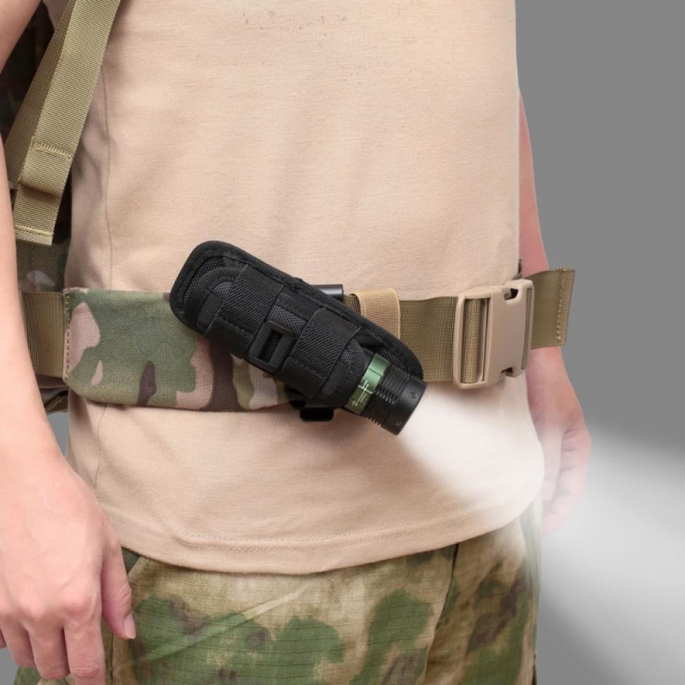 Flashlight Holder Molle Flashlight Belt Holster 1000D Nylon Flashlight ...