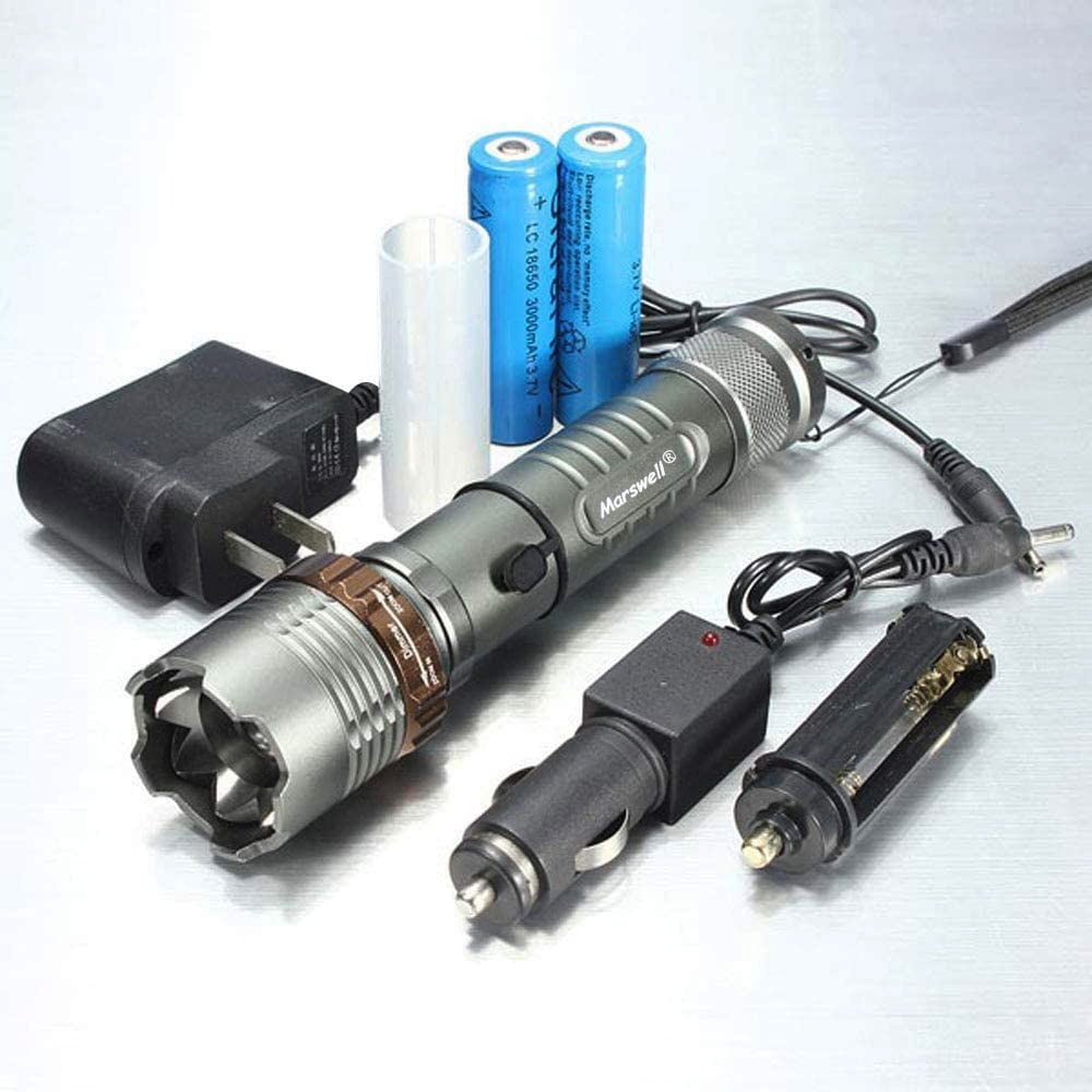 Flashlight,LED Flashlight 2000 Lumen,3 Modes,Zoomable,Waterproof,with ...
