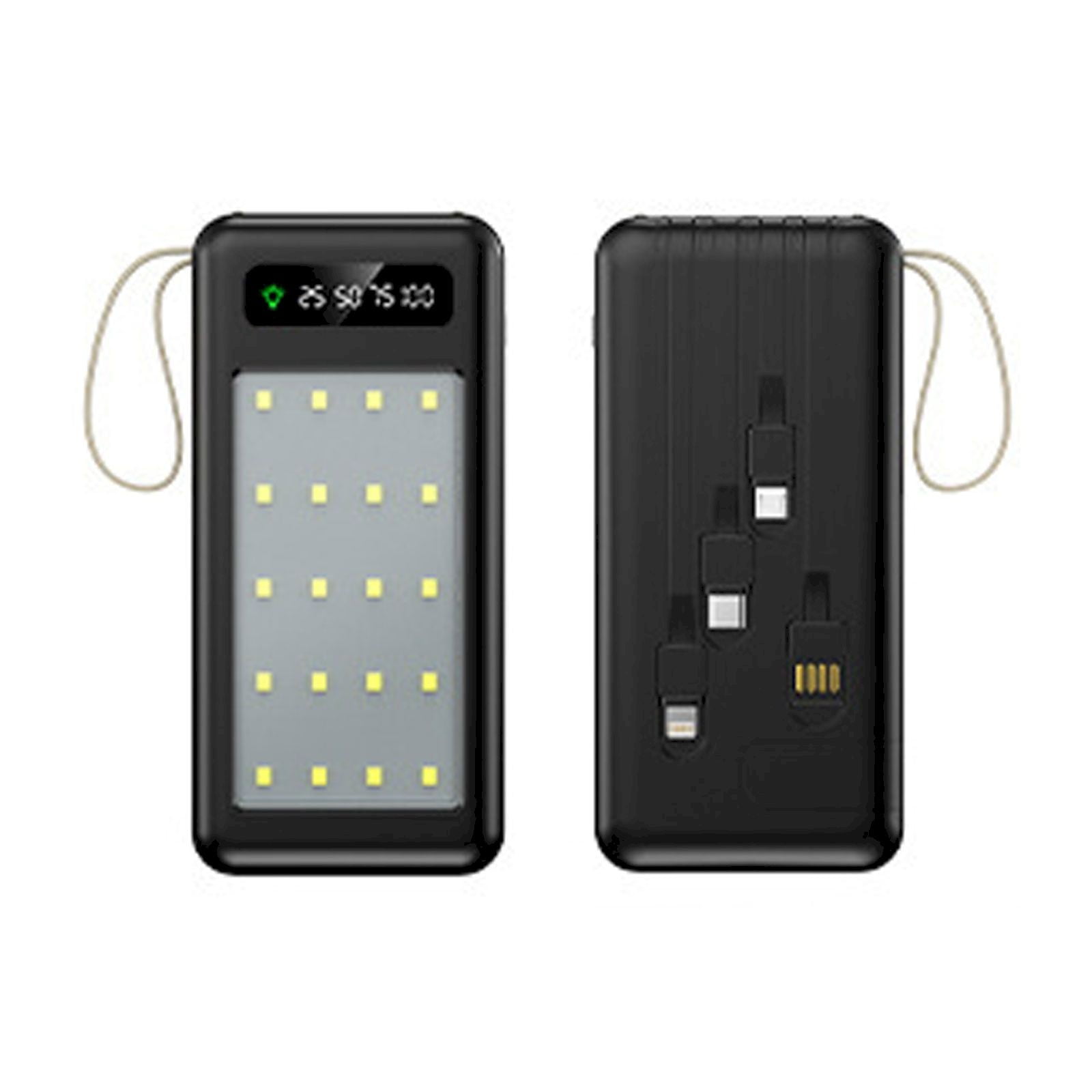 Flashlight Portable Charger, Hiking External Battery 20000mAh Power ...