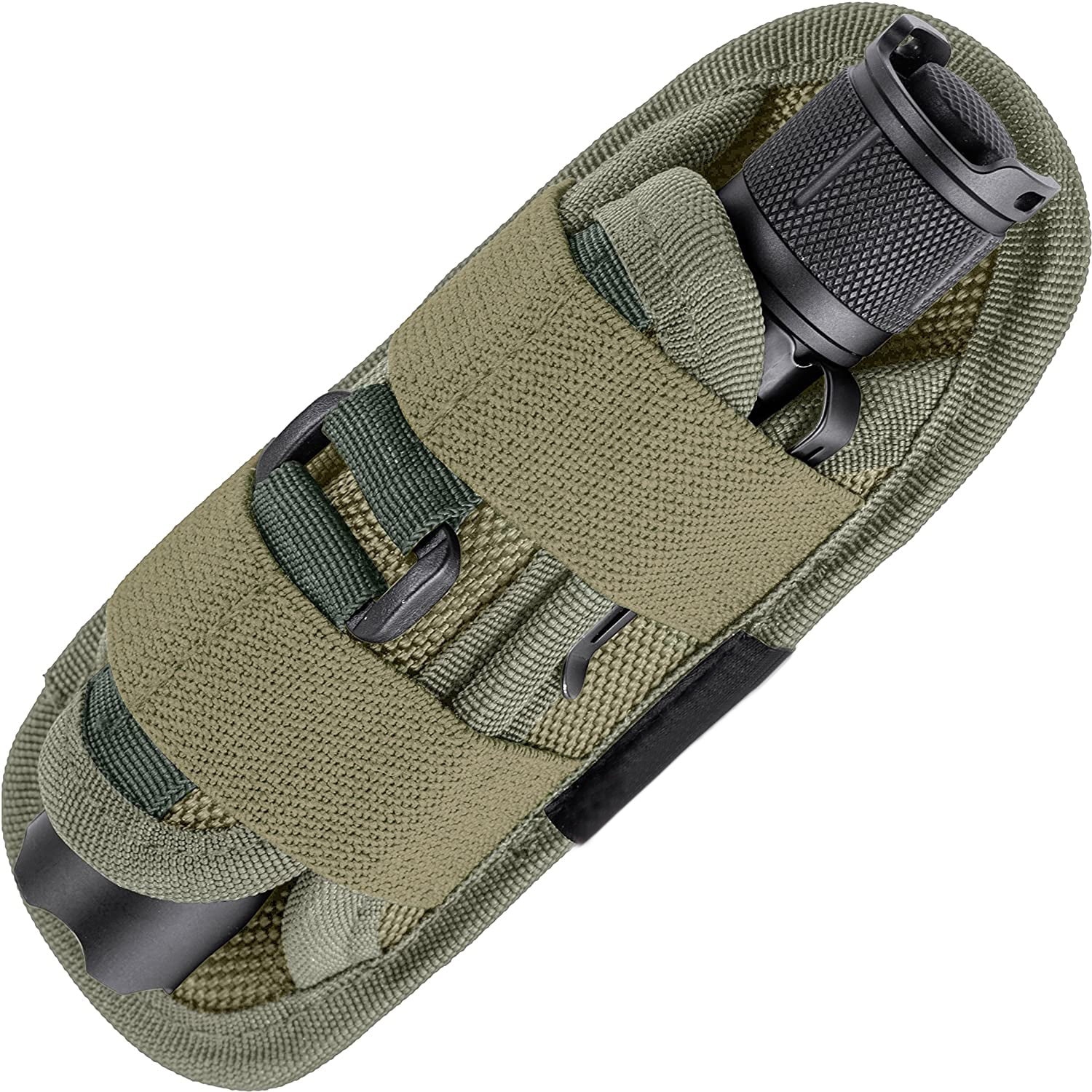 Flashlight Pouch Holster Rotatable Flashlight Holder Belt Clip Torch ...