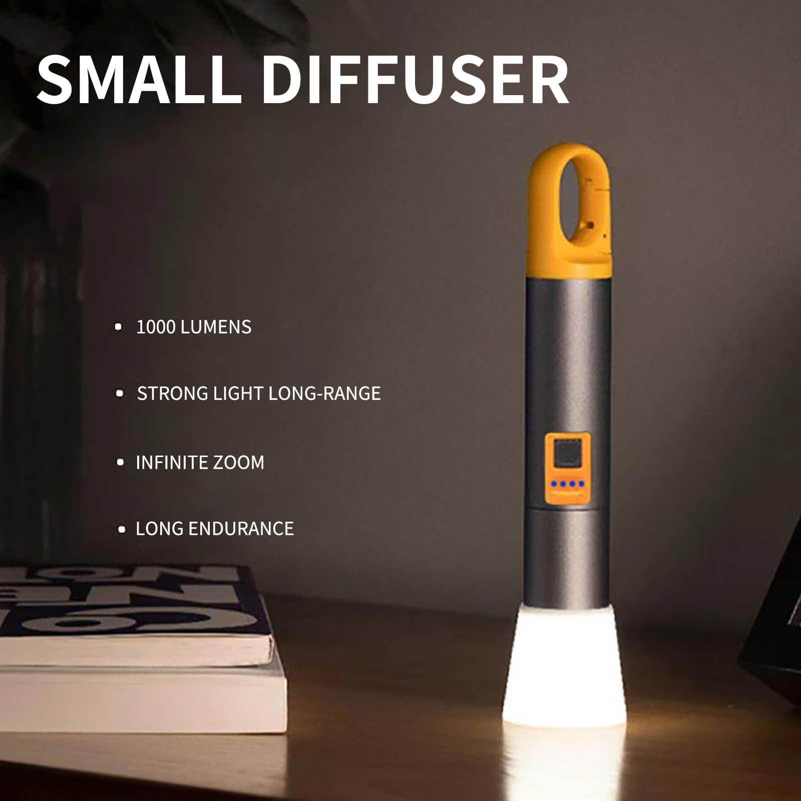 Flashlight, Rechargeable Camping Lamp, Strong LED Beam, Aluminum Alloy ...