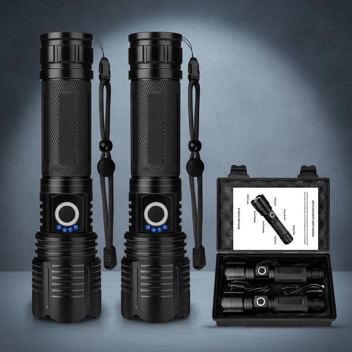 Flashlight Rechargeable High Lumen, Super Bright Rechargeable ...