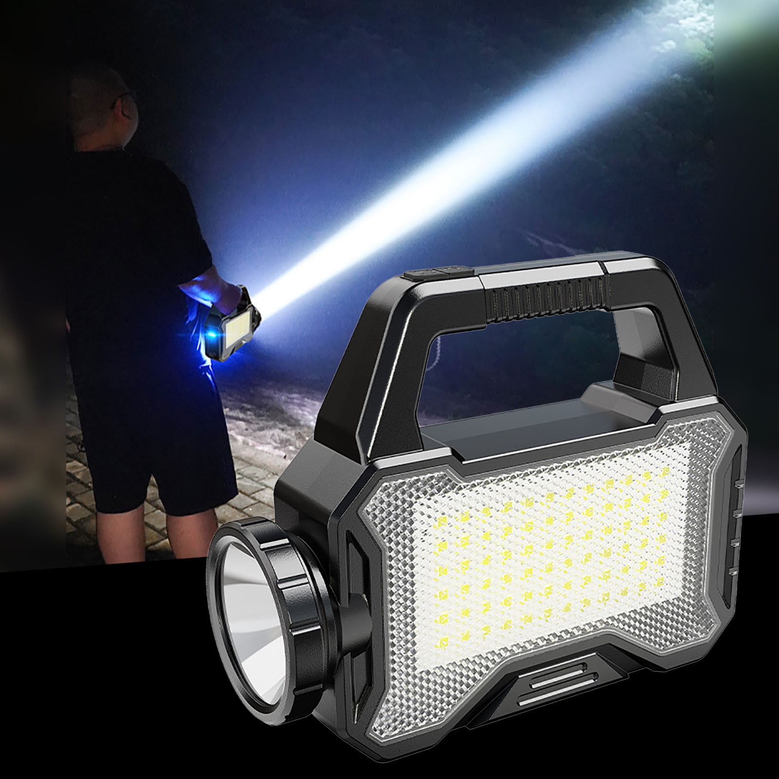 Flashlight Vmvidoty Solar Flashlight, LED Strong Light Flashlight ...