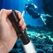 Oumers Marine Diving Flashlight, 2000 Lumens LED Underwater Torch ...