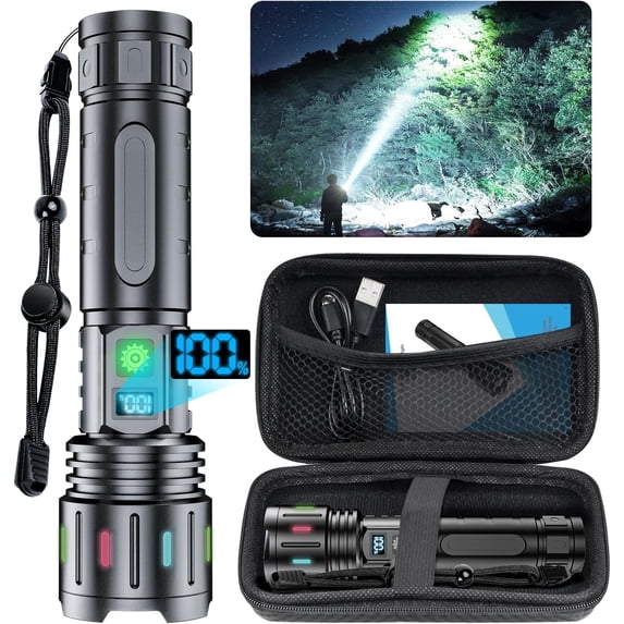 Flashlights High Lumens - 1500 Meters Long Beam Bright Flash Light with ...